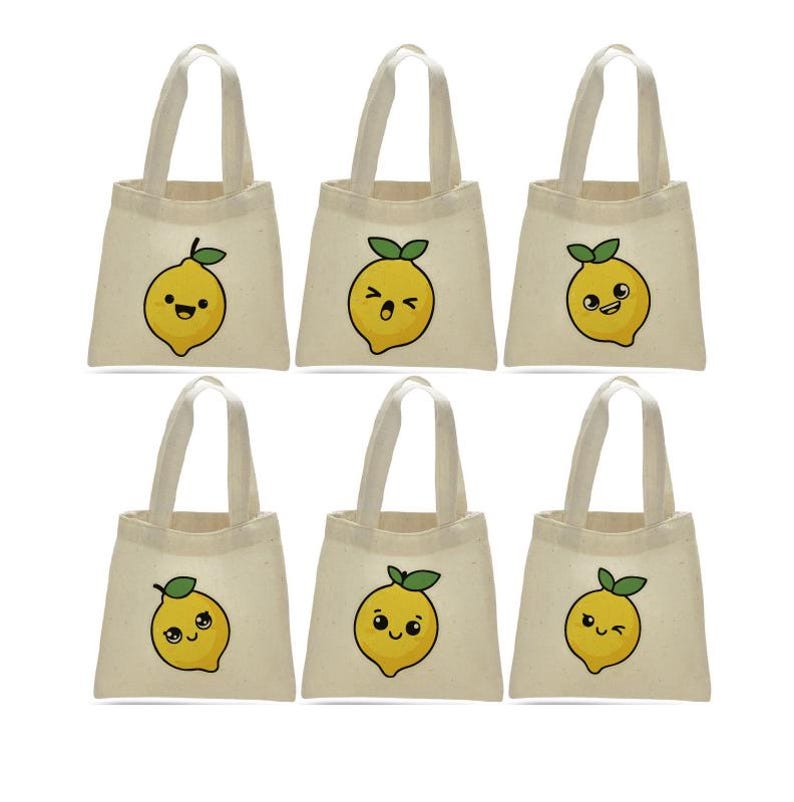 Bolsitas de recuerdo para fiestas con forma de limón - Juego de tres ...
