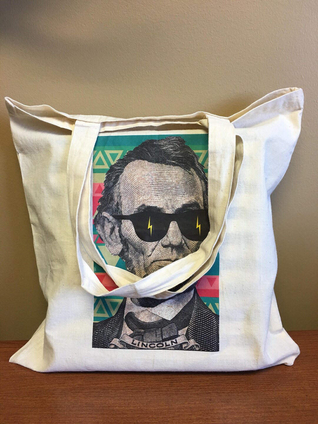 Tote Bag, Abe Lincoln Bag, Abe Lincoln Tote, Lincoln Tote Bag, Farmers ...