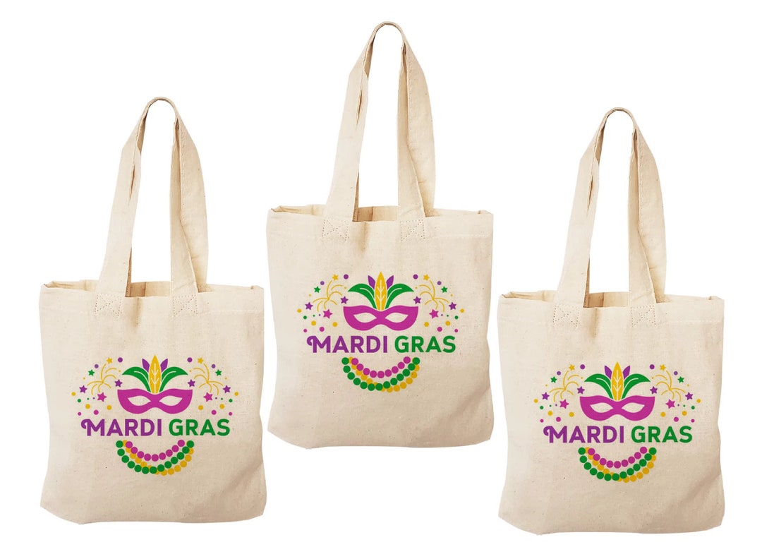 3 Mardi Gras Treat Bags, Mardi Gras, Mardi Gras Party, Fleur De Lis ...