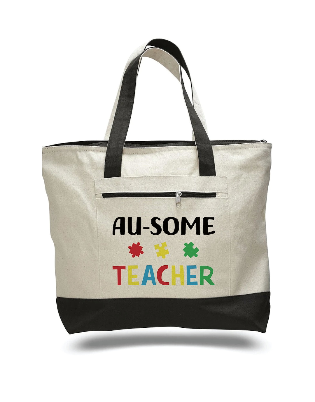 Autism Teacher Tote, Autism Tote, Teacher Tote, Teacher Tote Bag, Au ...