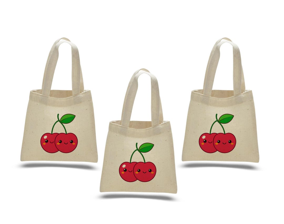 6 Cherry Treat Bags, Cherry Party Favor Bags, Cherry Party Favors ...