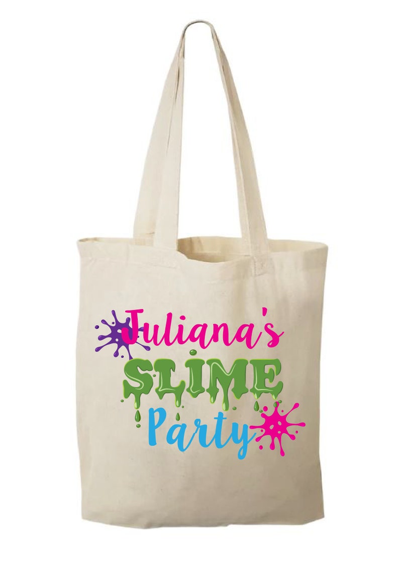 6 Slime Treat Bags Slime Party Favor Bags Slime Party | Etsy