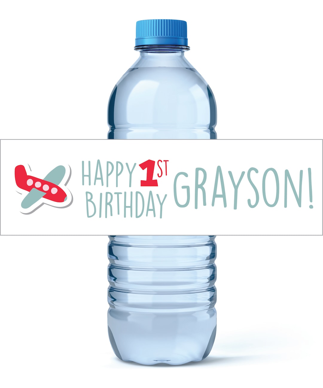 Airplane Water Bottle Labels, Airplane Water Bottle Stickers, Water ...