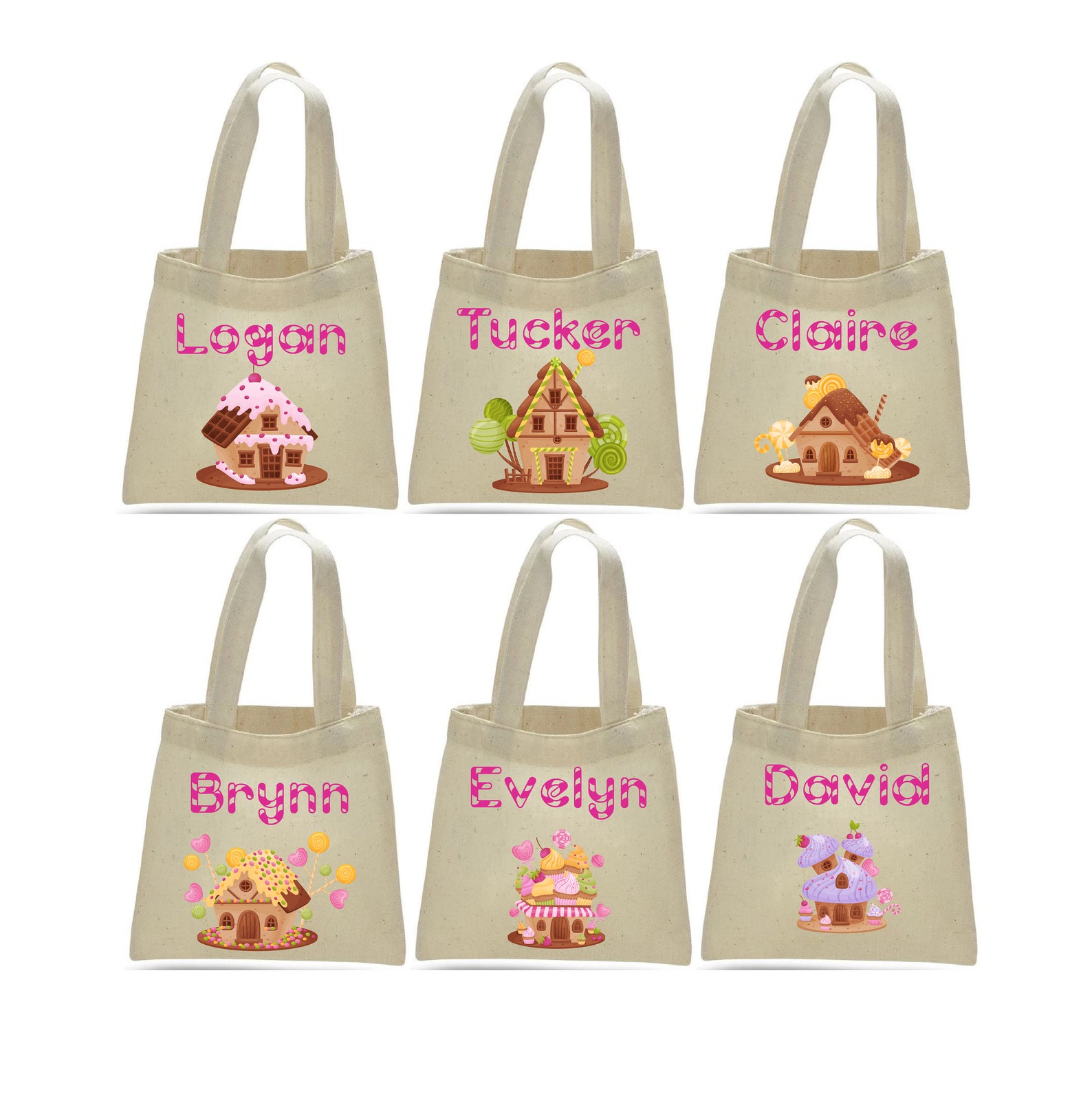 6 Candyland Treat Bags Candy Party Bags Candyland Party - Etsy