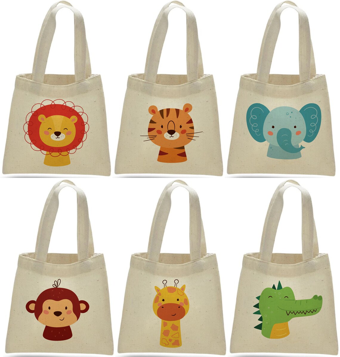 6 Zoo Party Favor Bags Zoo Party Favors Zoo Party Bags Zoo - Etsy