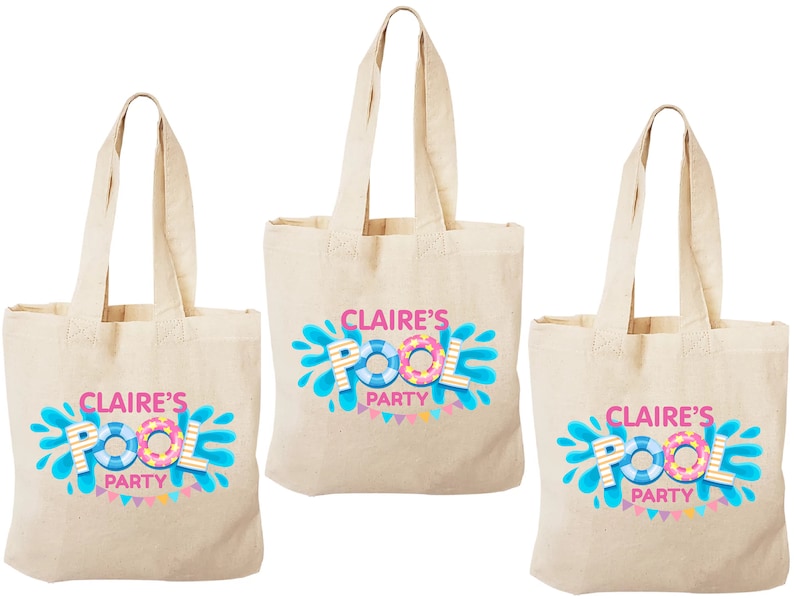 3 Pool Party Gift Bags Pool Party Favors Pool Party Treat | Etsy