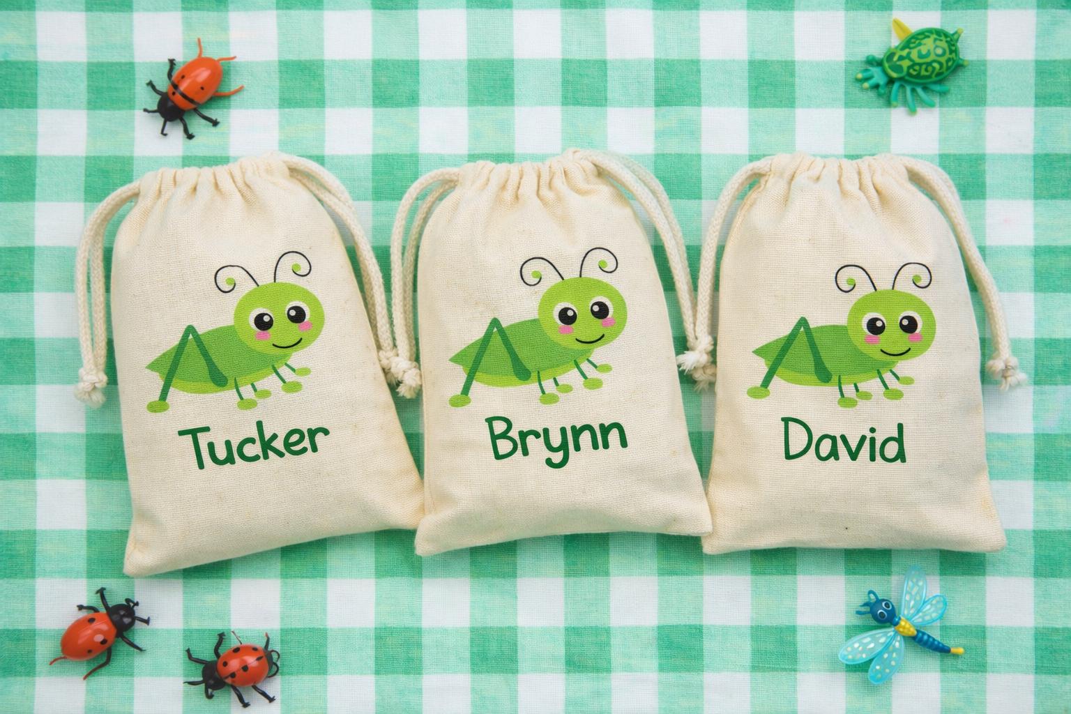 Personalized Bug Party Favor Bags - Etsy