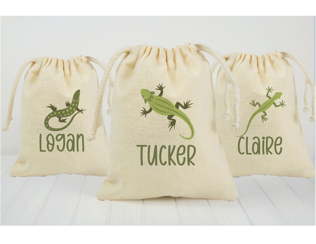 Lizard Treat Bags, Lizard Party Favor Bags, Lizard Birthday Bags ...