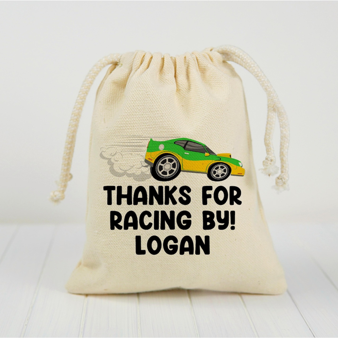 Race Party Treat Bags, Race Party Favor Bags, Race Car Goodie Bags ...