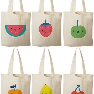 6 Fruit Treat Bags, Fruit Party Favor Bags, Fruit Party Favors, Fruit ...