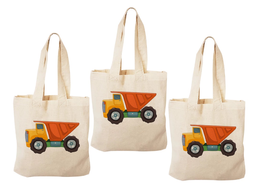 3 Construction Treat Bags, Construction Party Favor Bags, Construction ...
