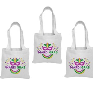 3 Mardi Gras Treat Bags, Mardi Gras, Mardi Gras Party, Fleur De Lis ...