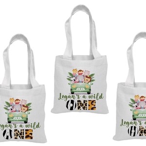 3 Wild One Treat Bags, Wild One Party, Jungle Party Favors, Party Favor ...