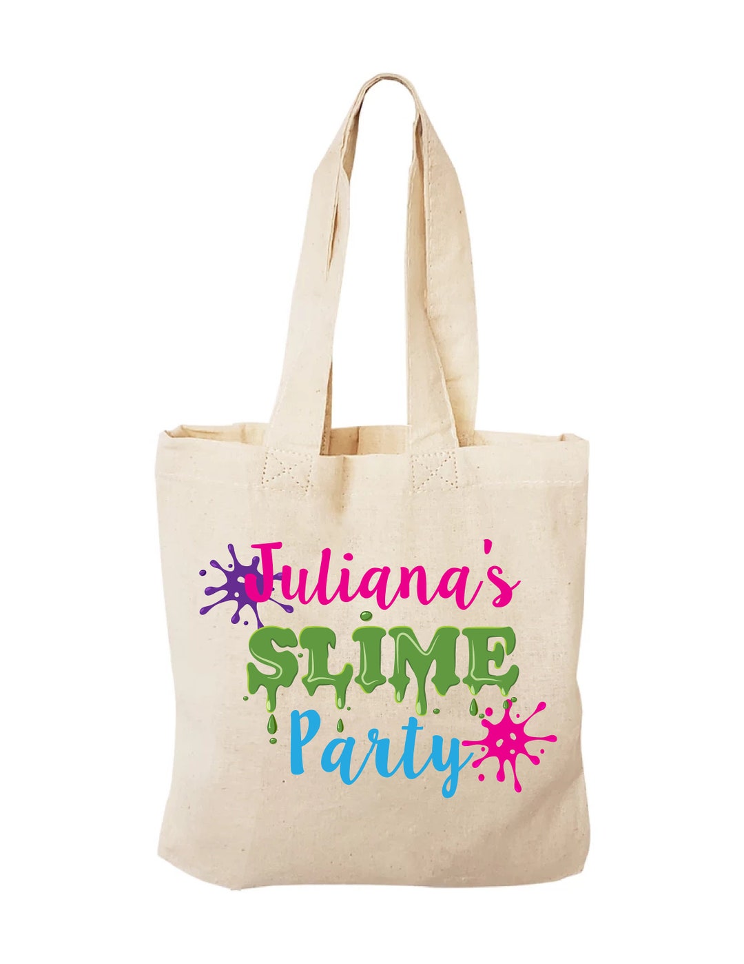 6 Slime Treat Bags, Slime Party Favor Bags, Slime Party Favors, Party ...