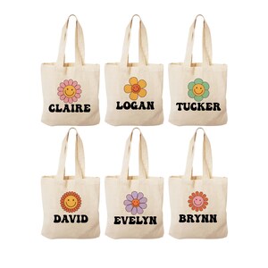 Set of 6 Groovy Flower Power Treat Bags, Flower Goodie Bags, Flower ...