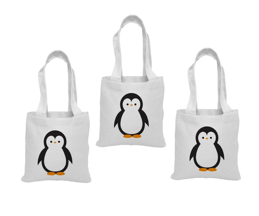 3 Penguin Treat Bags, Penguin Party Favor Bags, Penguin Party Favors ...