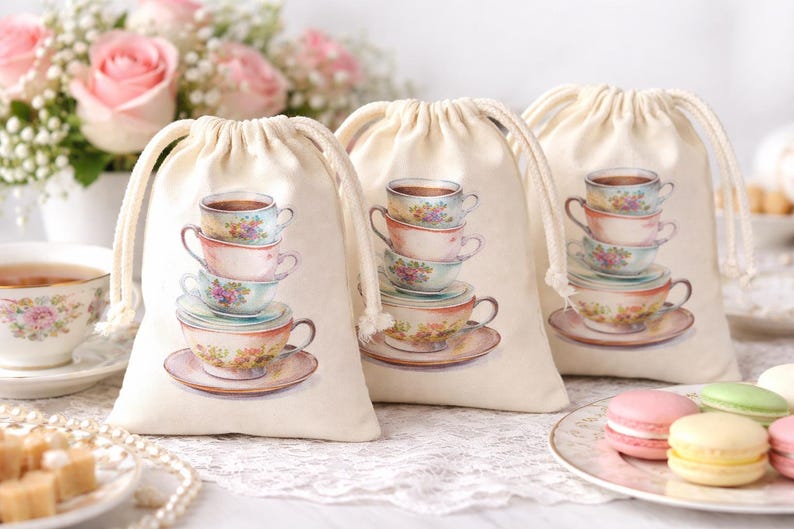 Tea Party Favor Bags - Etsy