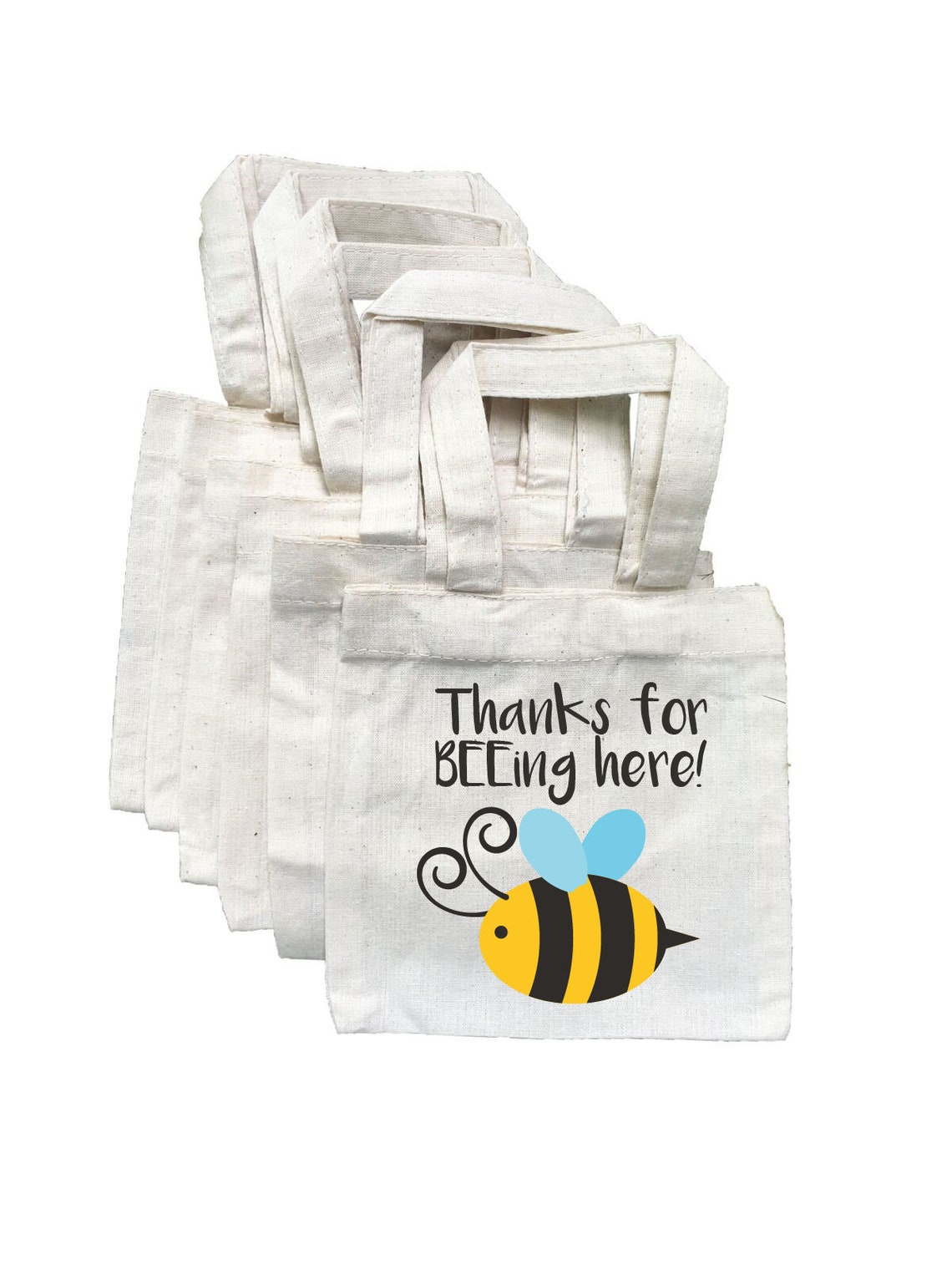 Bee Party Favor Bags Thanks for Beeing Here Bumblebee Party | Etsy