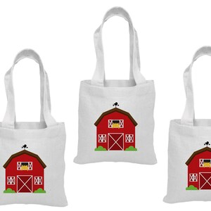 3 Farm Treat Bags, Barnyard Party Bags, Farm Party Favors, Barnyard ...