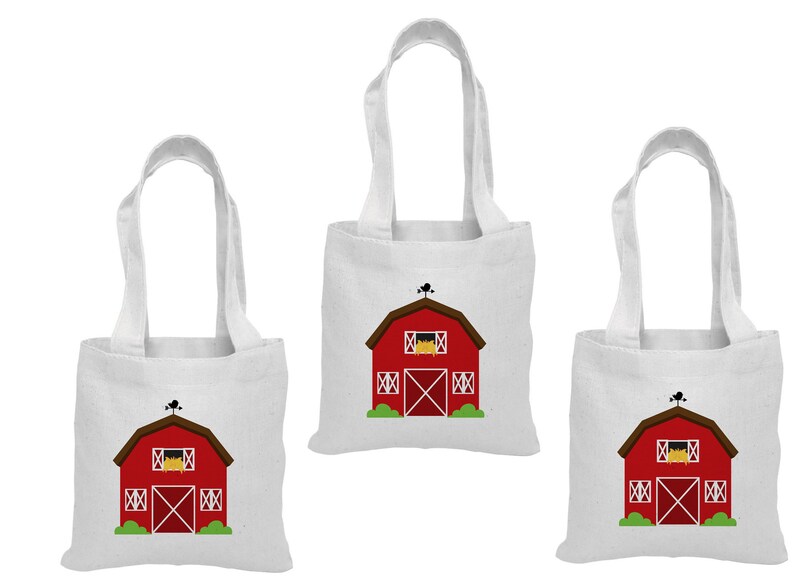 3 Farm Treat Bags Barnyard Party Bags Farm Party Favors - Etsy