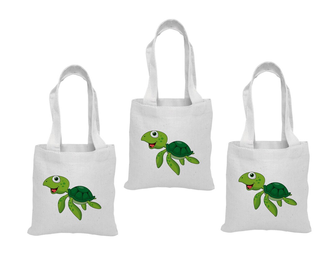3 Turtle Party Favor Bags, Turtle Party Favors, Party Favor Bags, Party ...