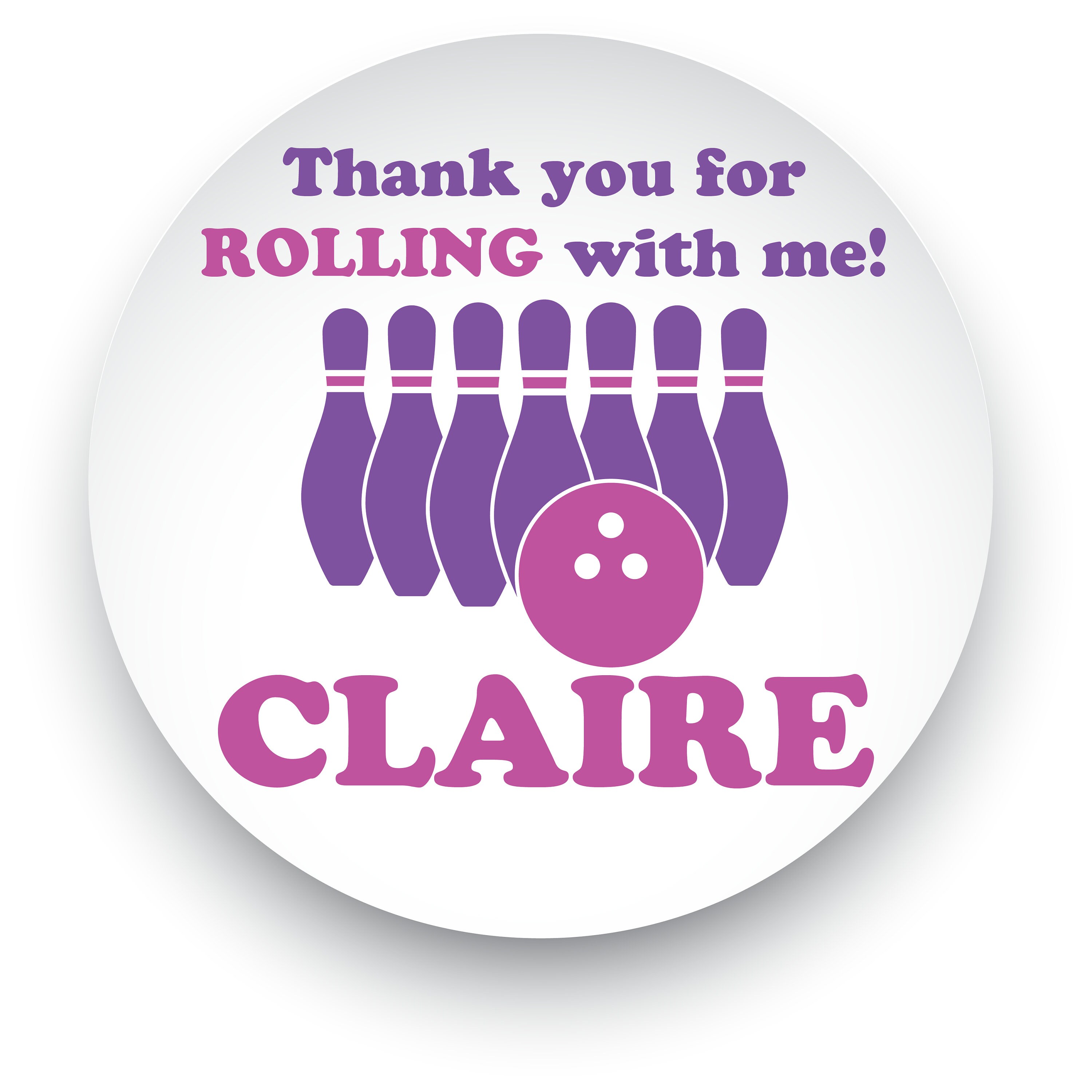 Bowling Party Favor Stickers Stickers Bowling Party Favors | Etsy