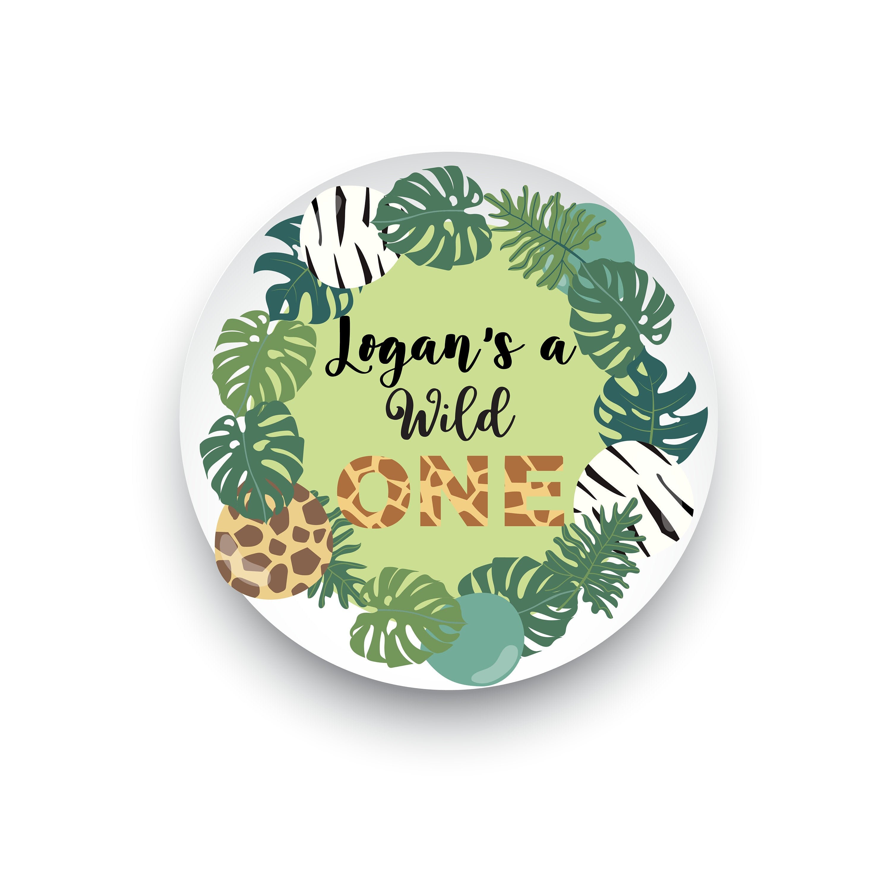 Wild One Birthday Stickers, Stickers, Wild One Labels, Wild One Party ...