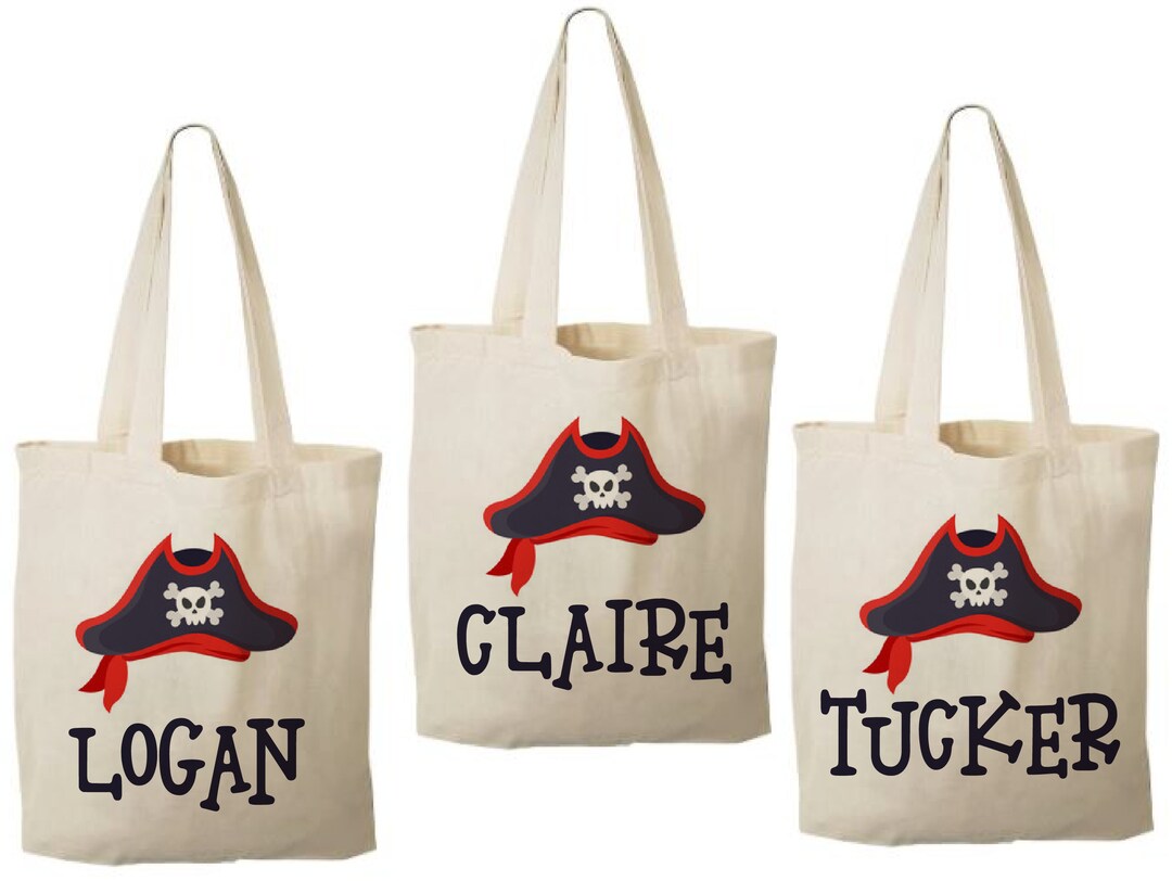 3 Pirate Party Favor Bags, Pirate Treat Bags, Pirate Gift Bags, Pirate ...