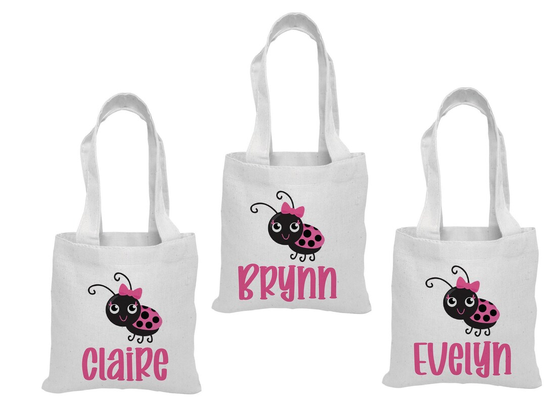 3 Ladybug Treat Bags, Ladybug Party Favor Bags, Lady Bug Gift Bags ...