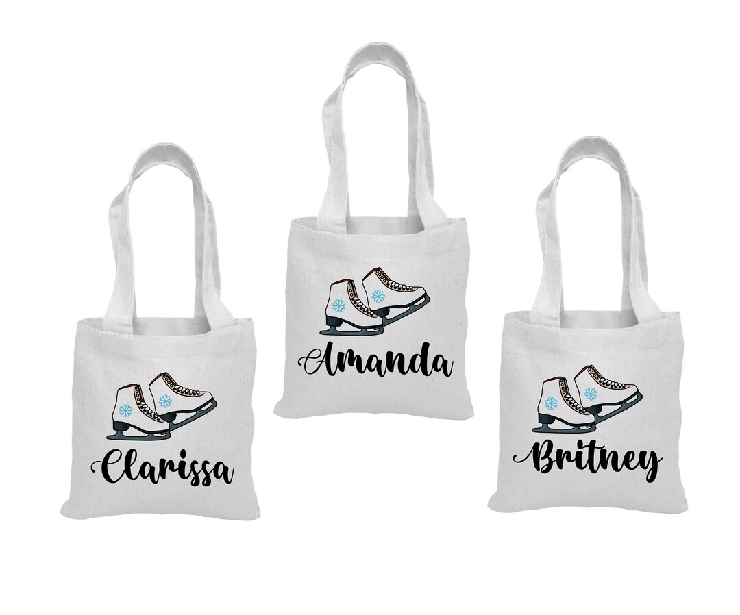 3 Ice Skate Party Favor Bags, Ice Skating Party Favors, Party Favor ...