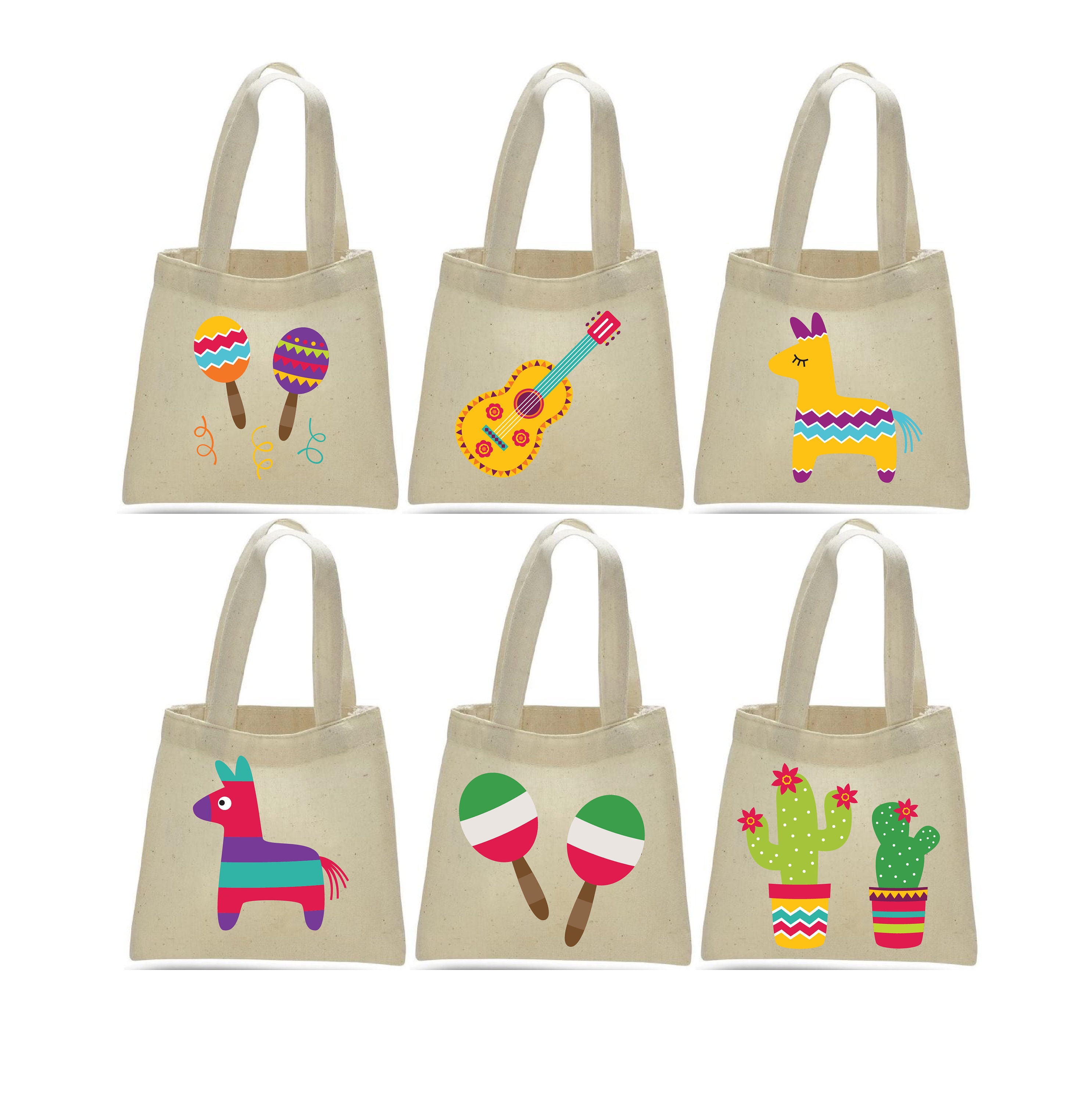 6 Fiesta Treat Bags Fiesta Party Favor Bags Fiesta Party | Etsy