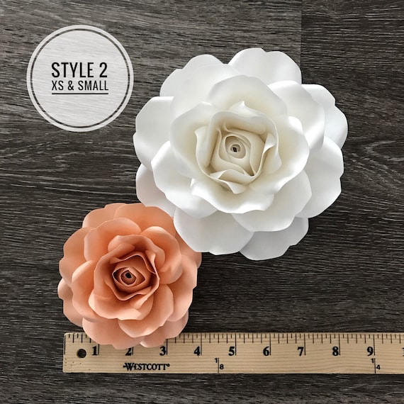 PDF/SVG Style 2 XS/Small Rose Template | Etsy