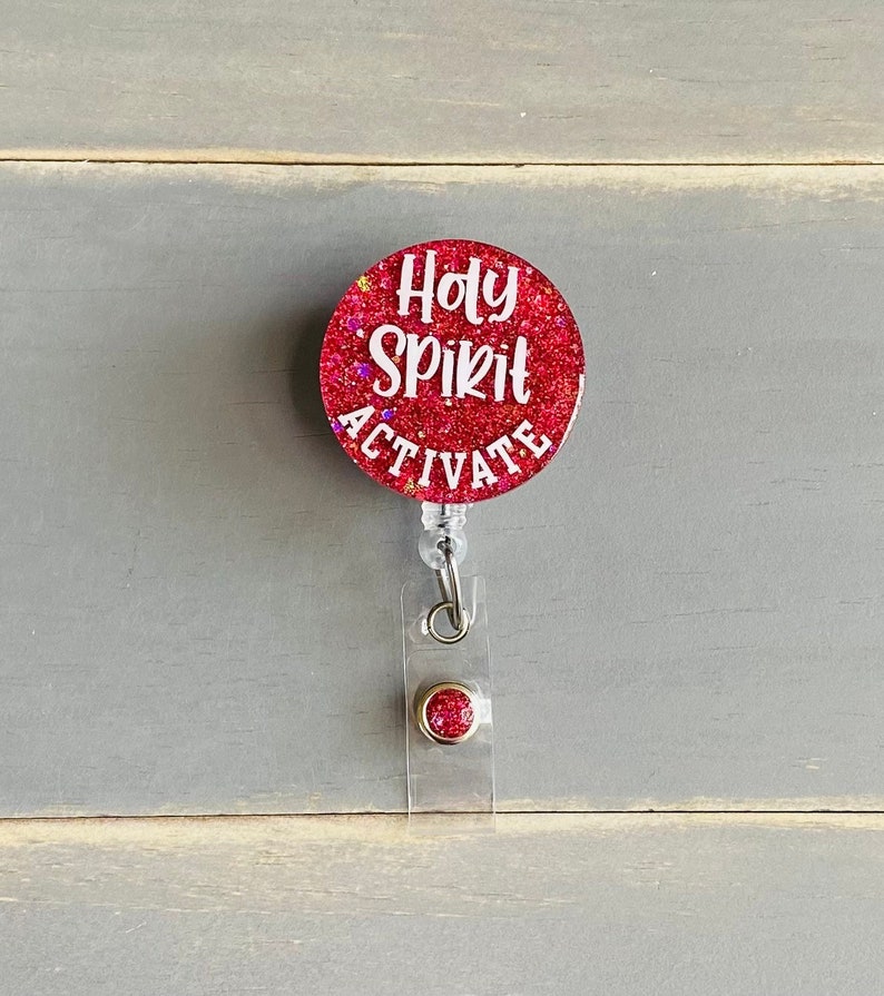 Holy Spirit Activate Custom Badge Reel Funny Nursing Humor - Etsy