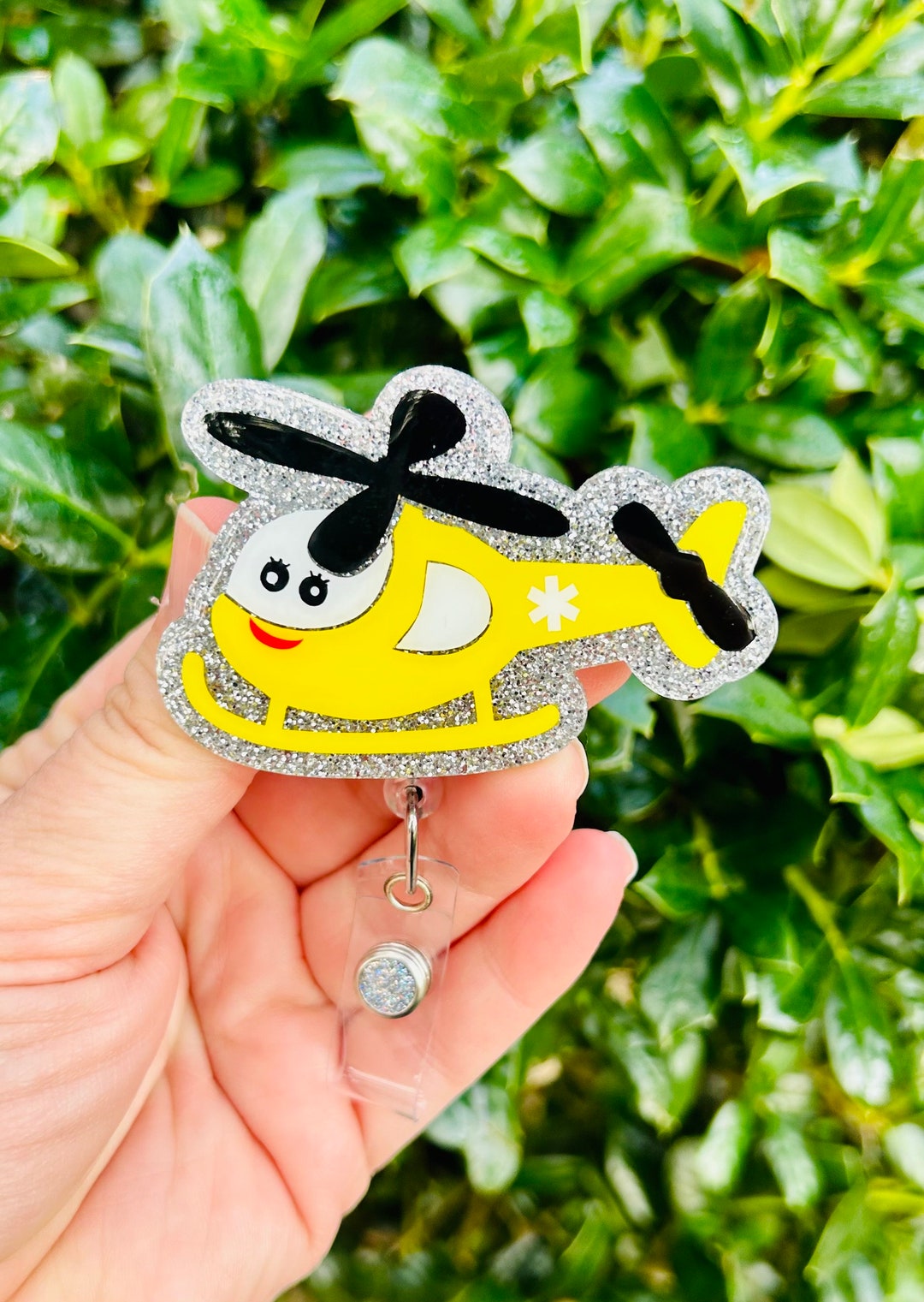 Helicopter Badge Reel, Transport Badge Reel, Flight Nurse Badge Reel ...