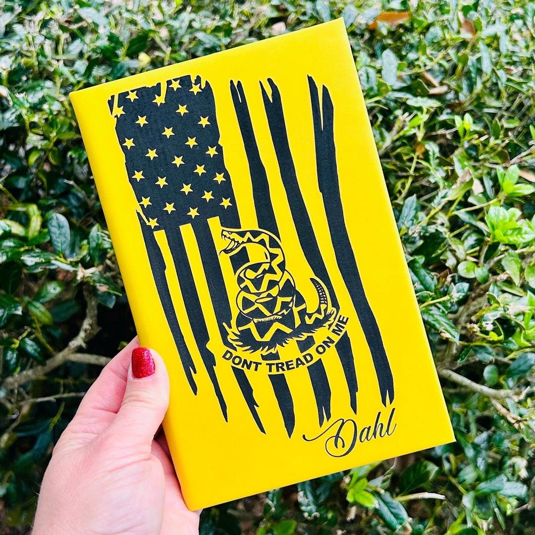 Personalized Dont Tread on Me Flag Journal, Office Accessory Gift ...