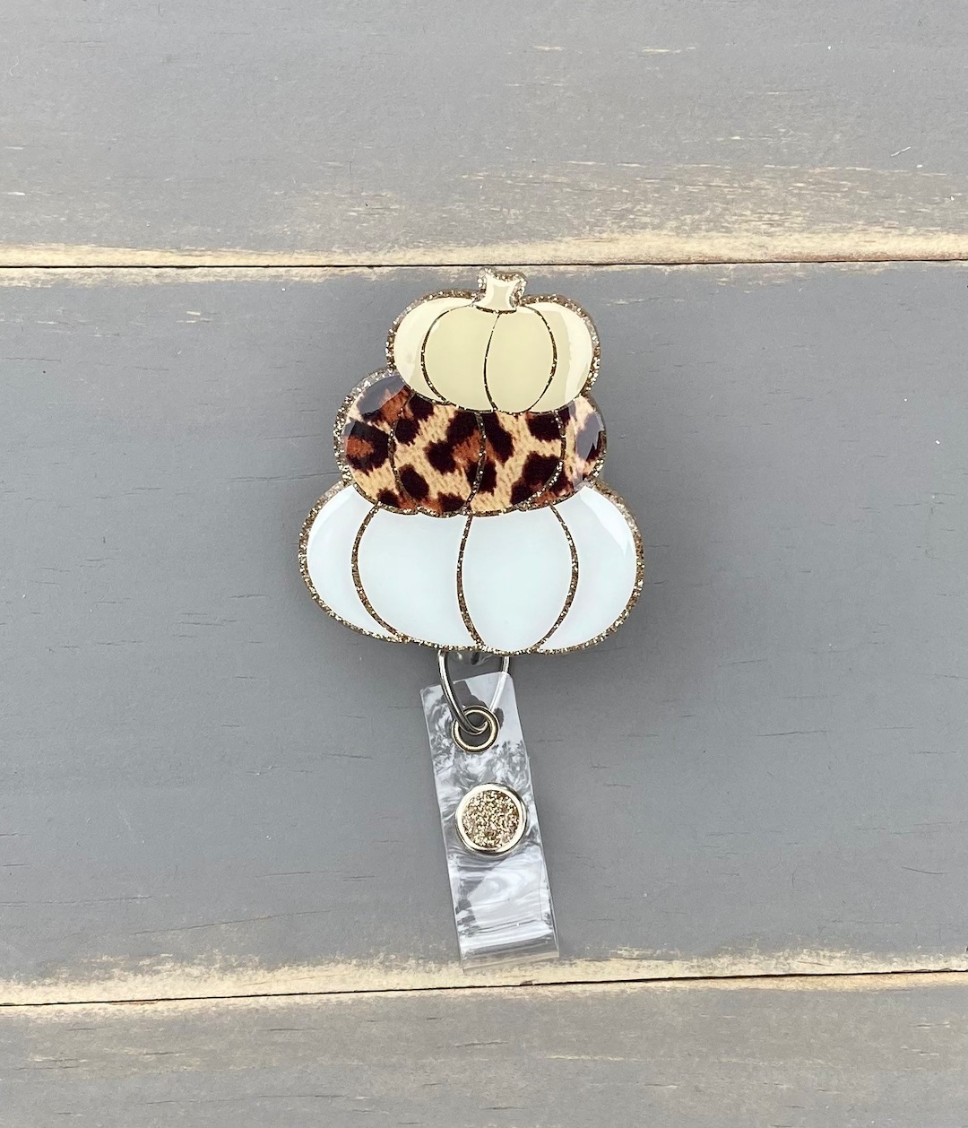 Stacked Pumpkins Badge Reel, Cute Badge Reel, Fall Badge Reel, Nurse ...