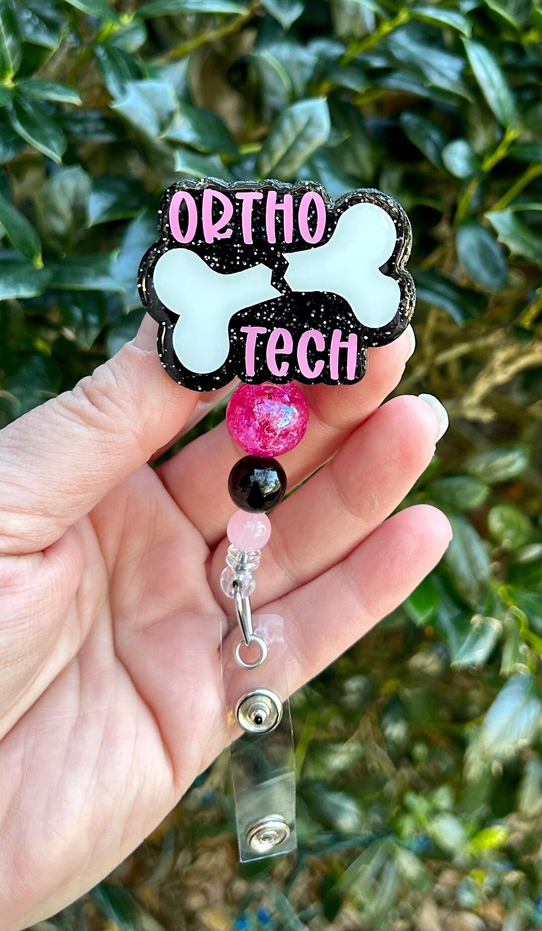 Ortho Tech Badge Reel, Orthopedics Badge Holder, Surgical OR Tech ID ...