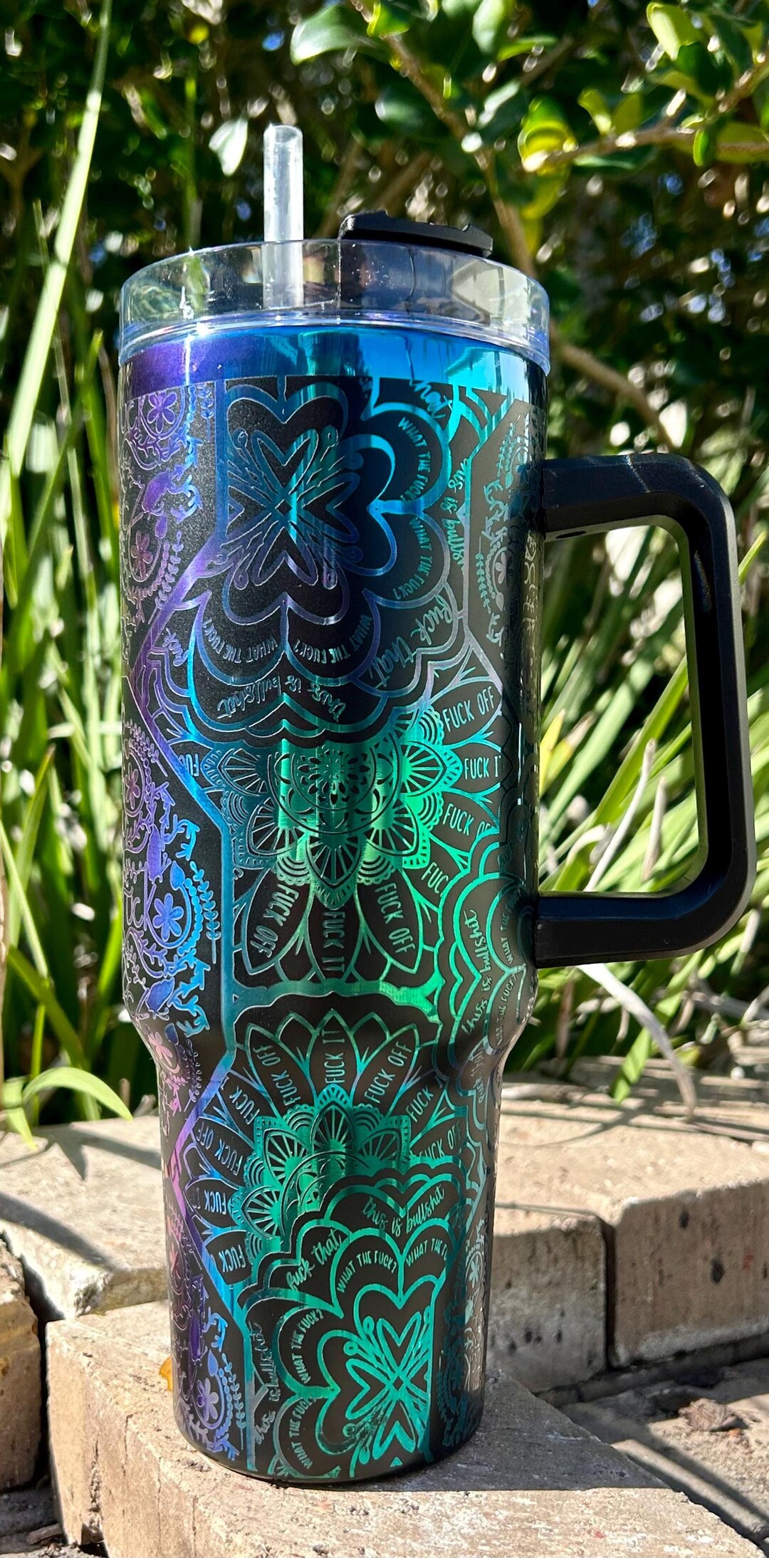 Cuss Word 40oz Tumbler, Swear Word Cup, Funny F Word Tumbler, Birthday ...