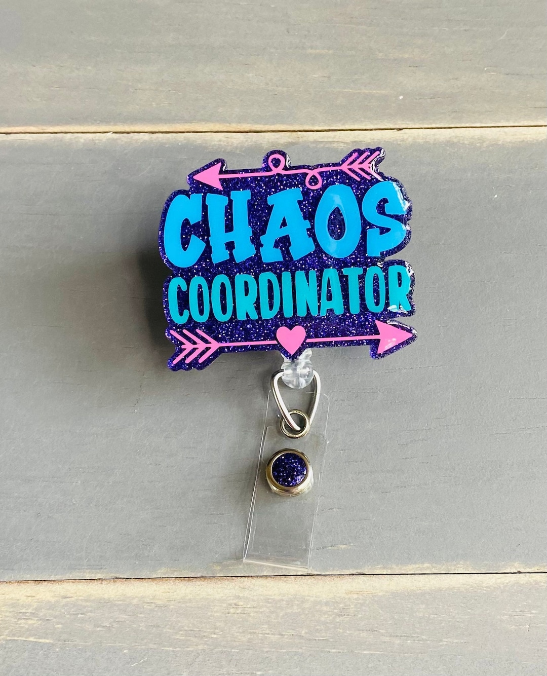 Chaos Coordinator Badge Reel Funny Nursing ID Badge for - Etsy