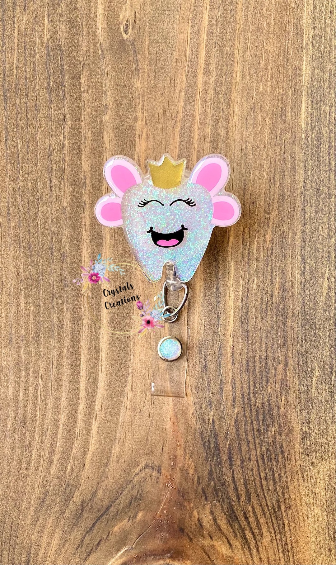 Tooth Fairy Badge Reel, Dental Badge, Cute Badge for Dental Hygienist ...