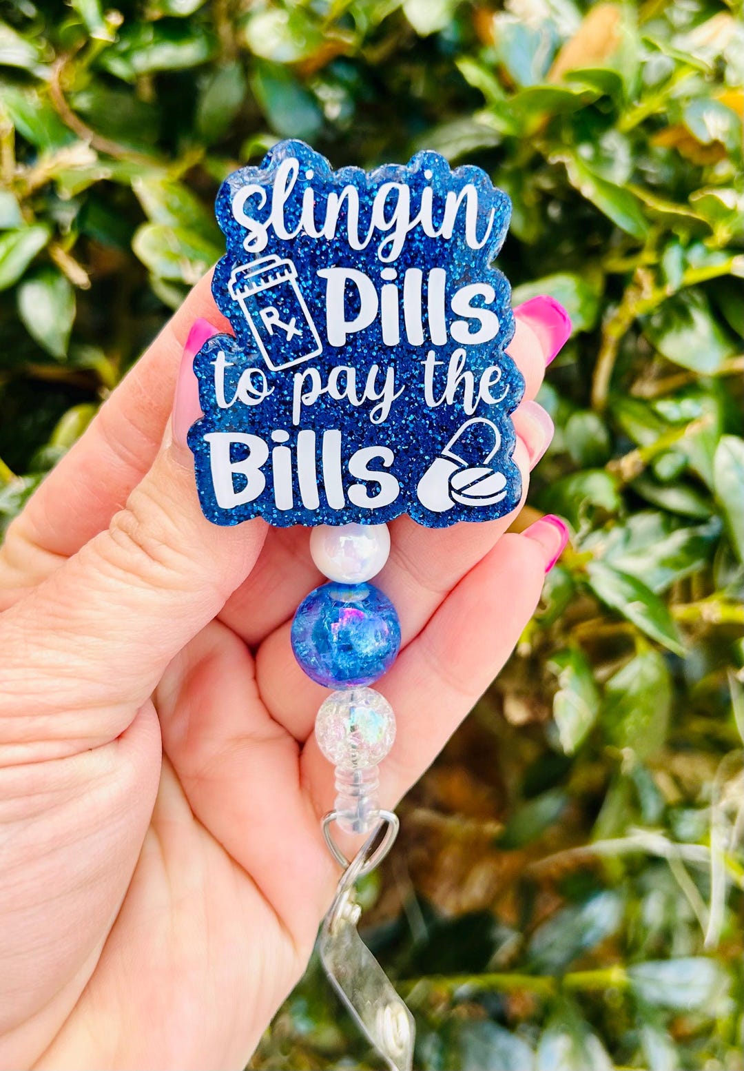 Slingin Pills Badge Reel, Funny Pharmacy Retractable Lanyard - Etsy