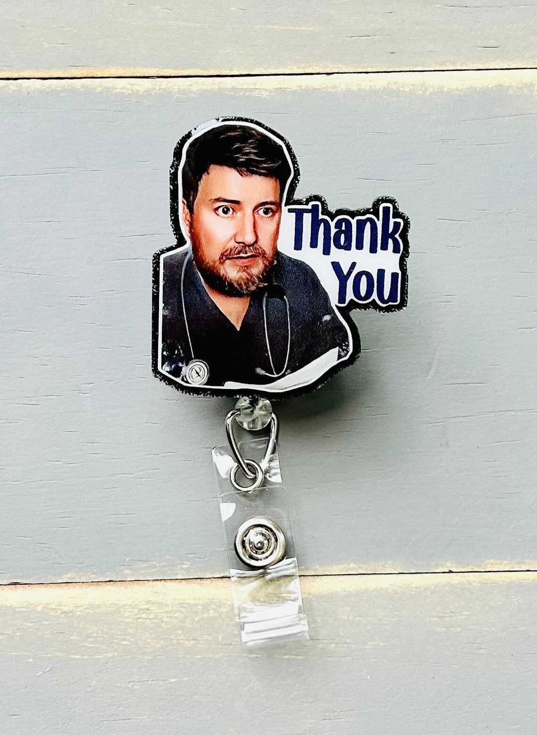 Josh Merch Thank You Badge Reel, Work Lanyard, Sassy ID Reel, Funny ...