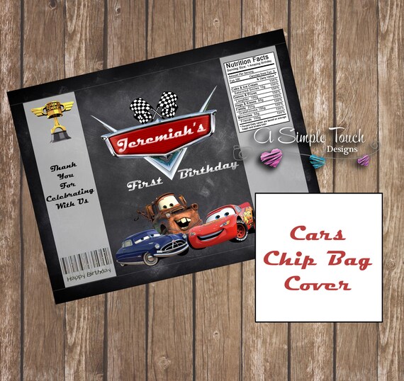 Cars Chip Bag Cover Design | Etsy