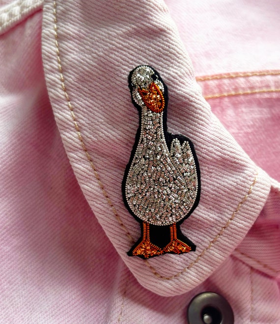 Goose brooch store