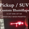 Dually Custom Lighted Mud Flaps, Illumiflaps, Universal Duallies ...
