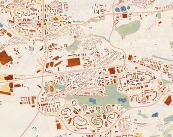 Custom Map Postcard - Etsy