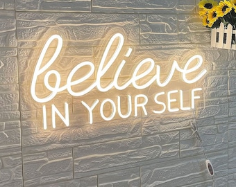 Believe Neon Sign - Etsy