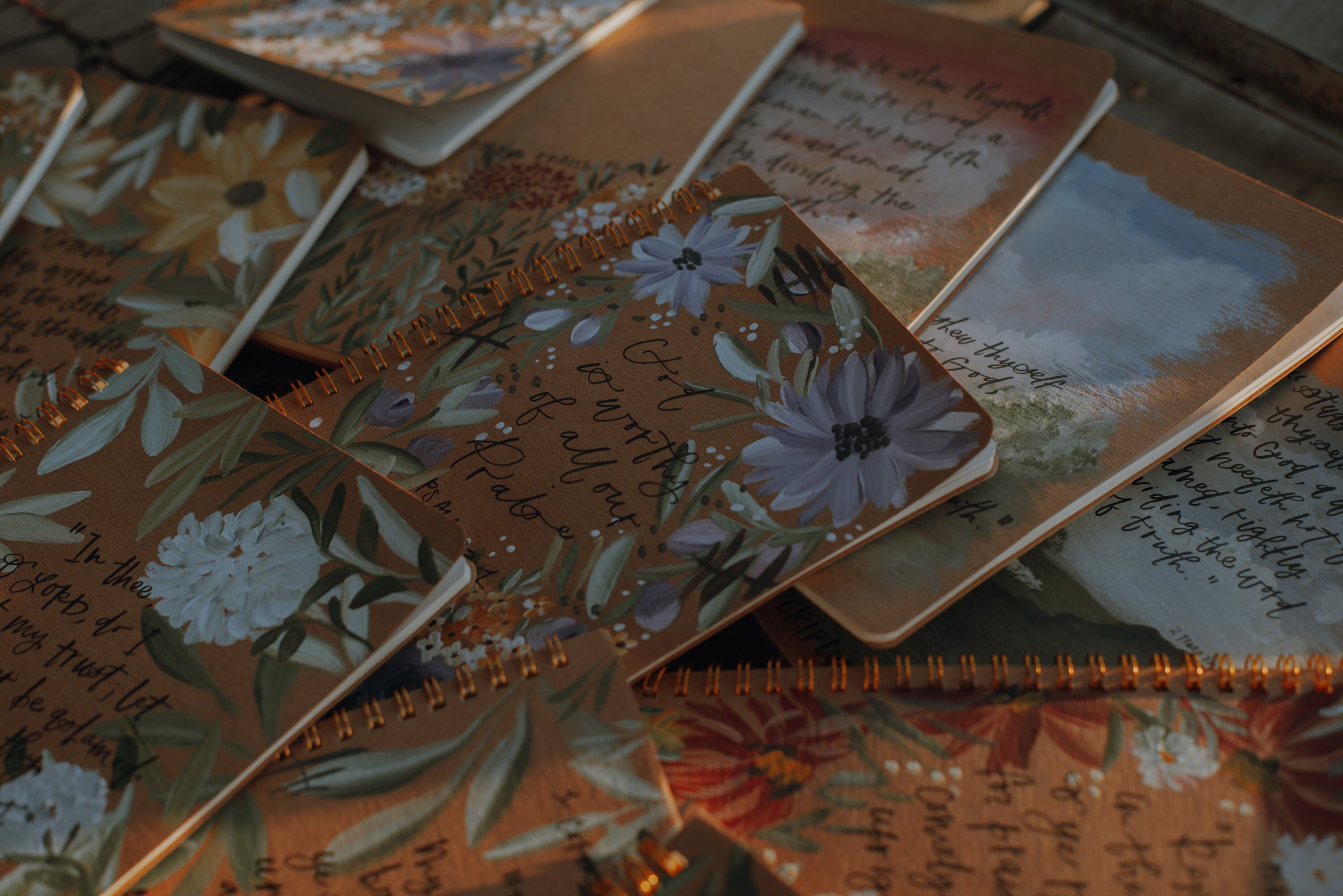 Hand Painted Journals - Etsy