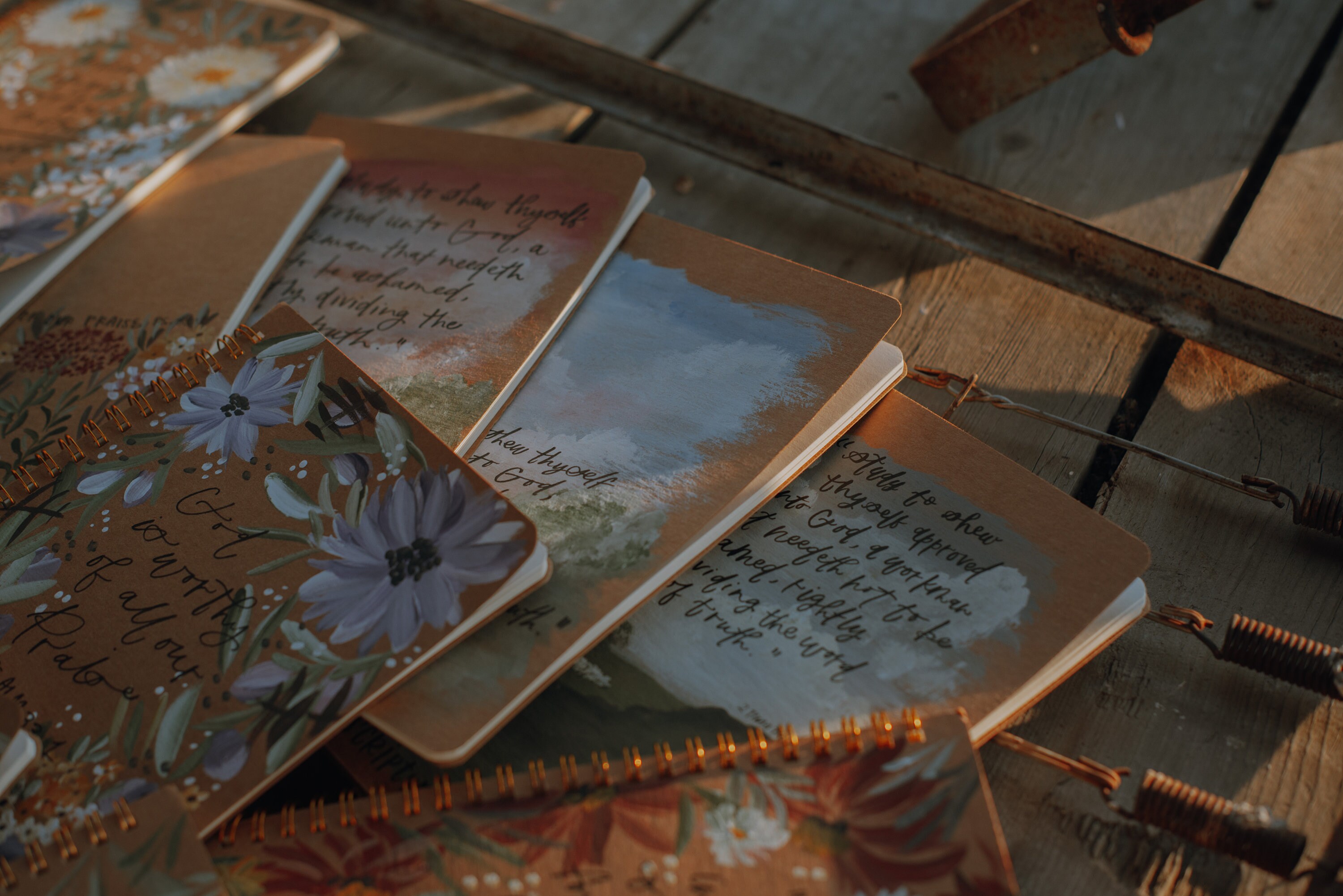 Hand Painted Journals - Etsy