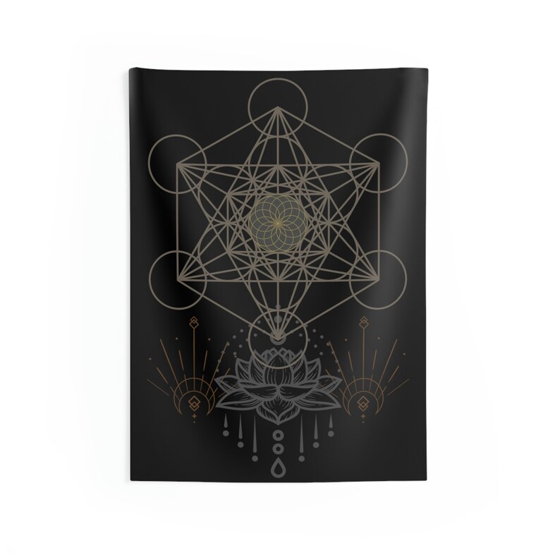 Metatron Lotus Tapestry - Original Design - Etsy